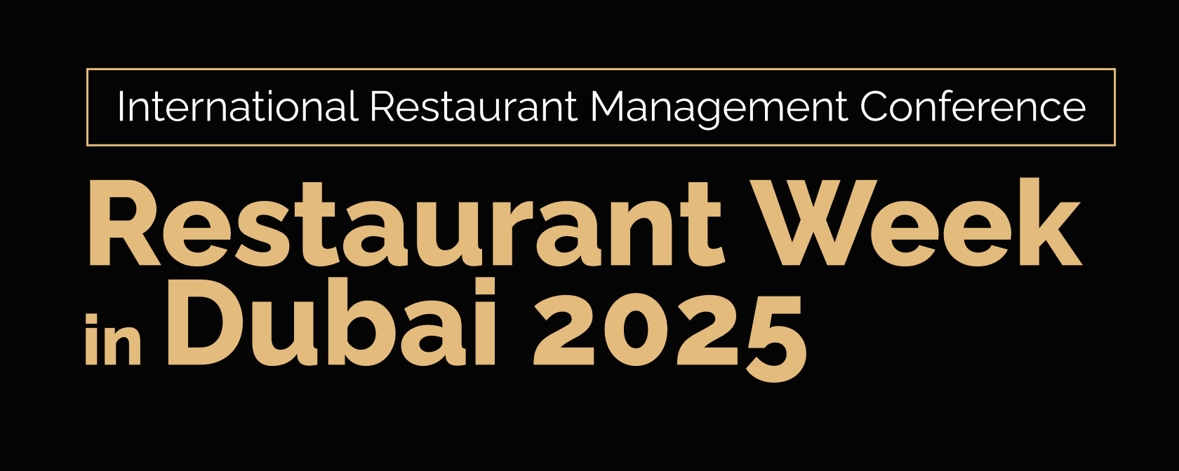 Restaurant Business Development Conference 2026 | Dubai Restaurant Week