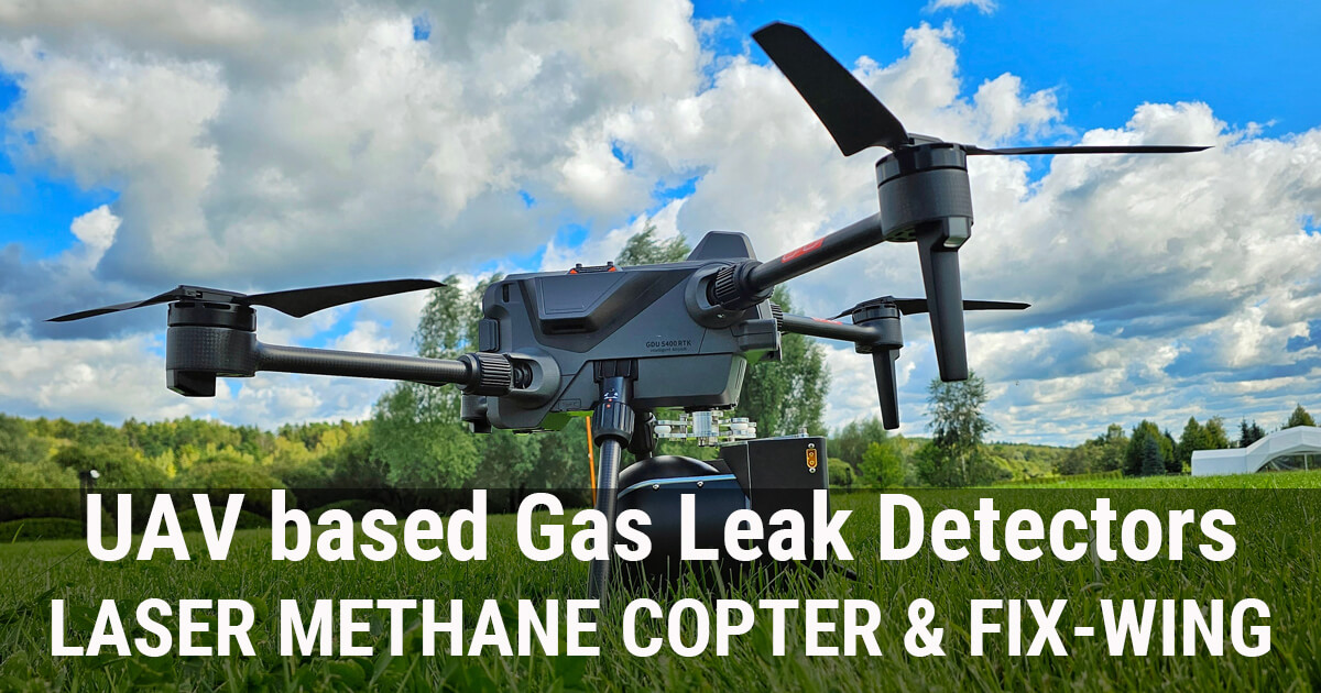 UAV based Laser Remote Methane Gas Leak Detectors | Drones with methane ...