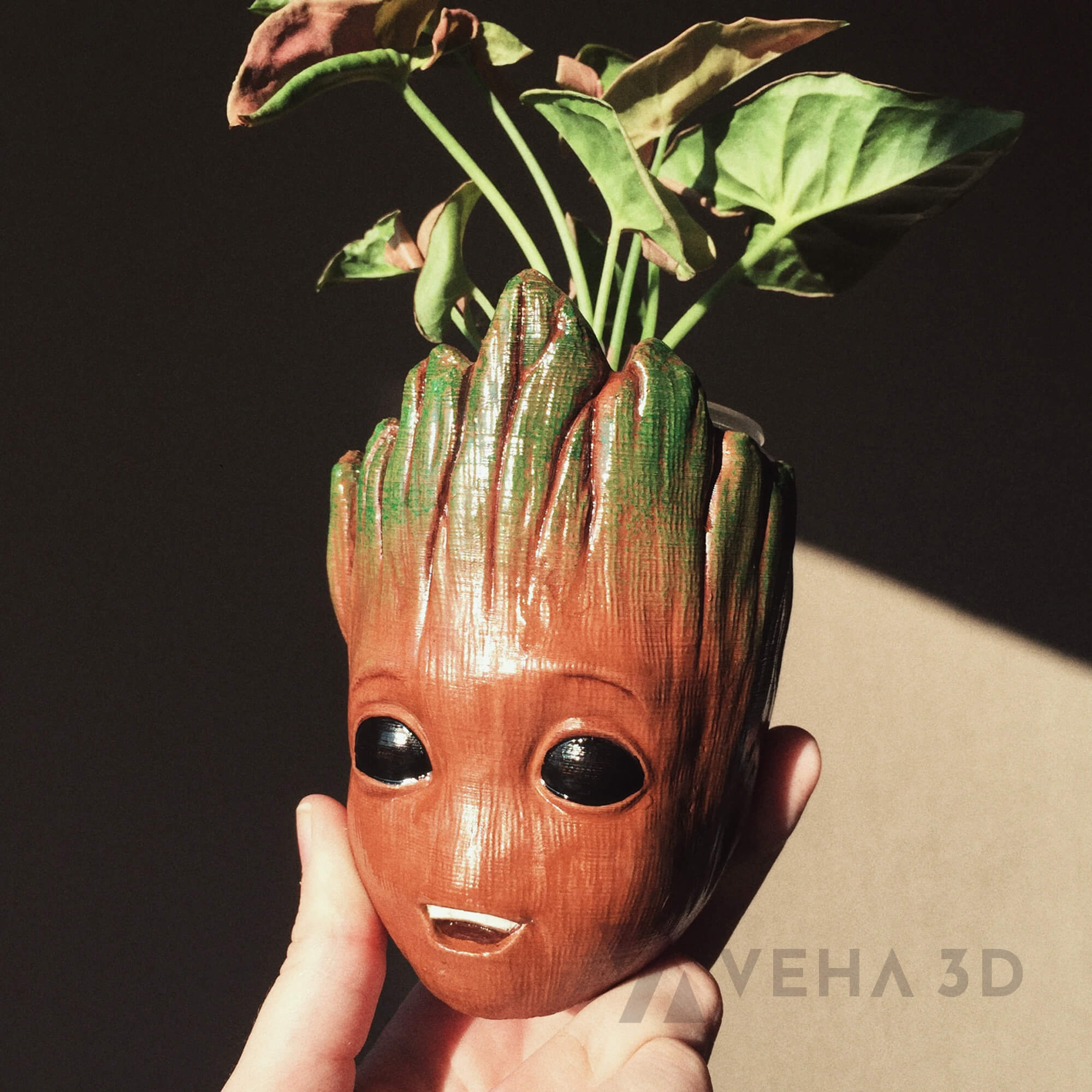 Цветочный горшок «Грут» ручной работы | Идеальный подарок для любителя ...