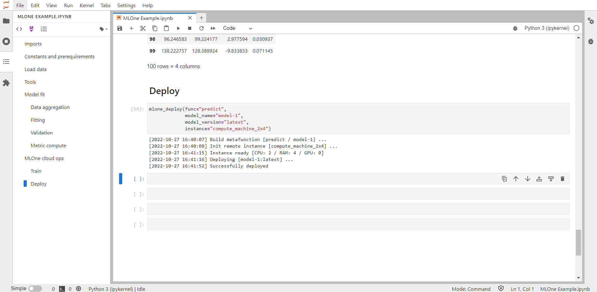 MLOne - a cloud platform that simplifies productionizing of ML-models