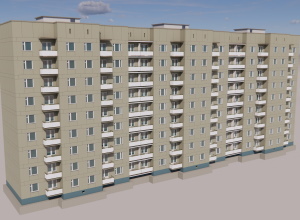 3d-модели жилых домов СССР со внутренностями