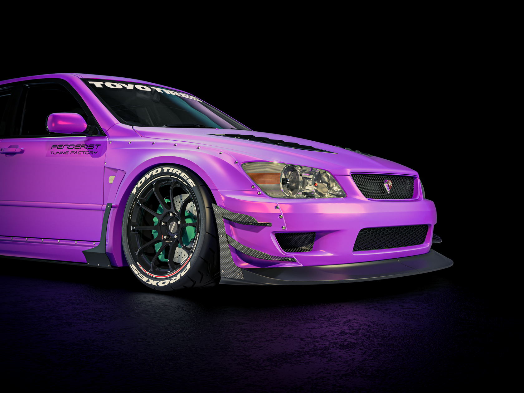 FENDERIST SPEC S GRIP 60mm / WIDE BODY KIT FENDER FLARES SET TOYOTA ...