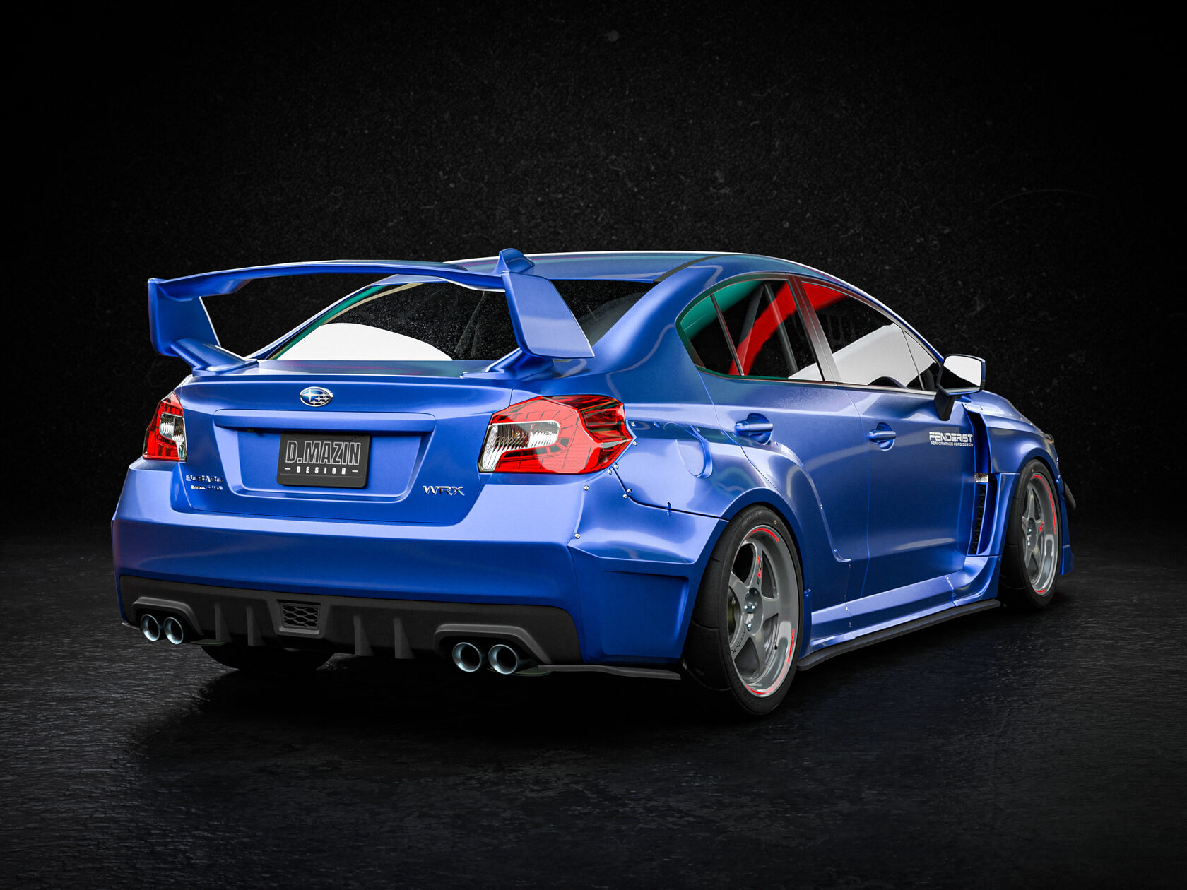 Full FENDERIST SPEC S kit / WIDE BODY KIT Subaru Impreza WRX STI 14-17