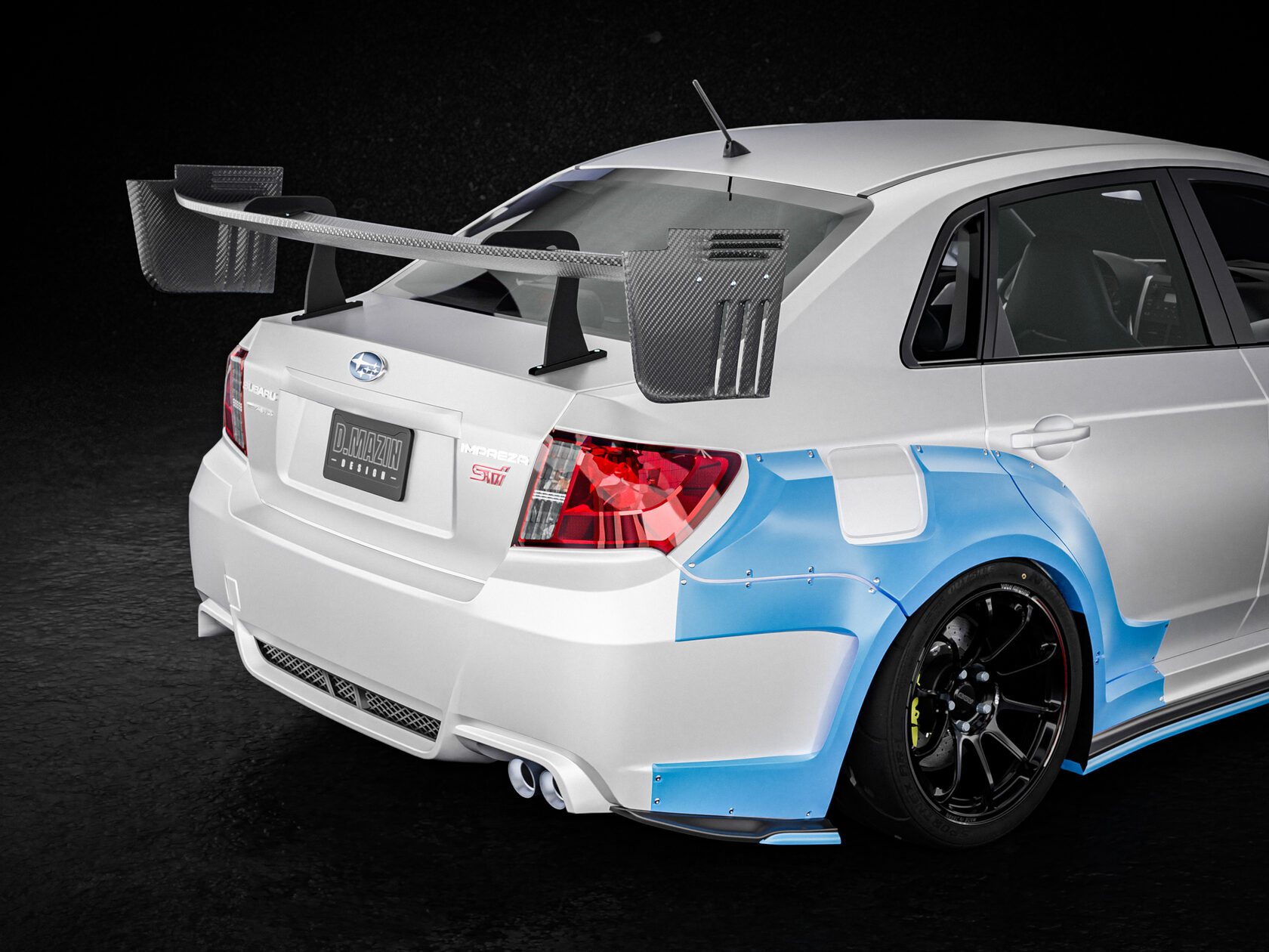 Full FENDERIST SPEC S Fender Flares Set / WIDE BODY KIT SUBARU IMPREZA WRX STI GVB/GVF 10-14