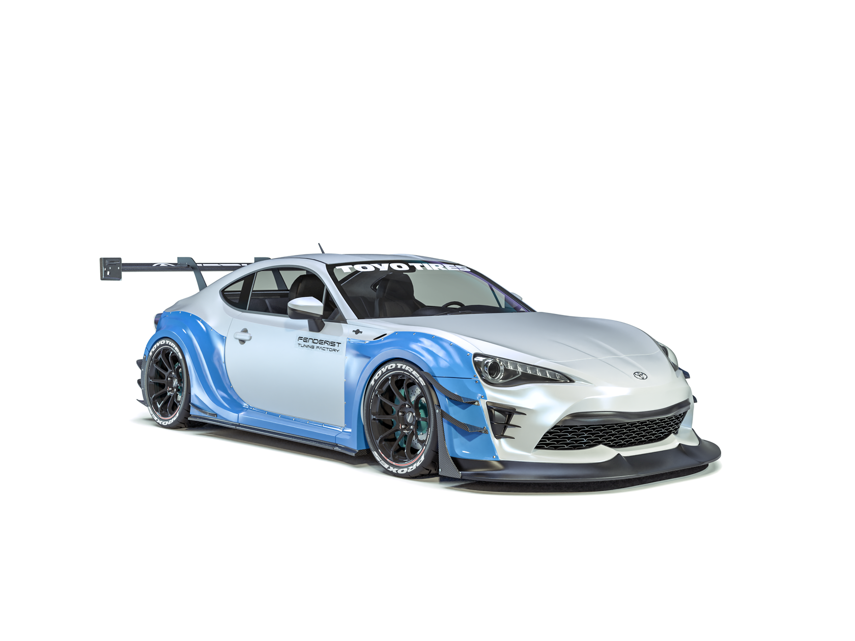 Full FENDERIST SPEC R kit / WIDE BODY KIT TOYOTA GT86 / SCION FRS 2017-2020