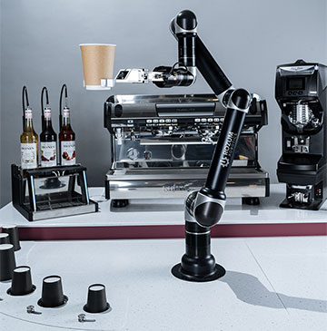 Rozum Café. Gourmet coffee from a barista coffee robot.