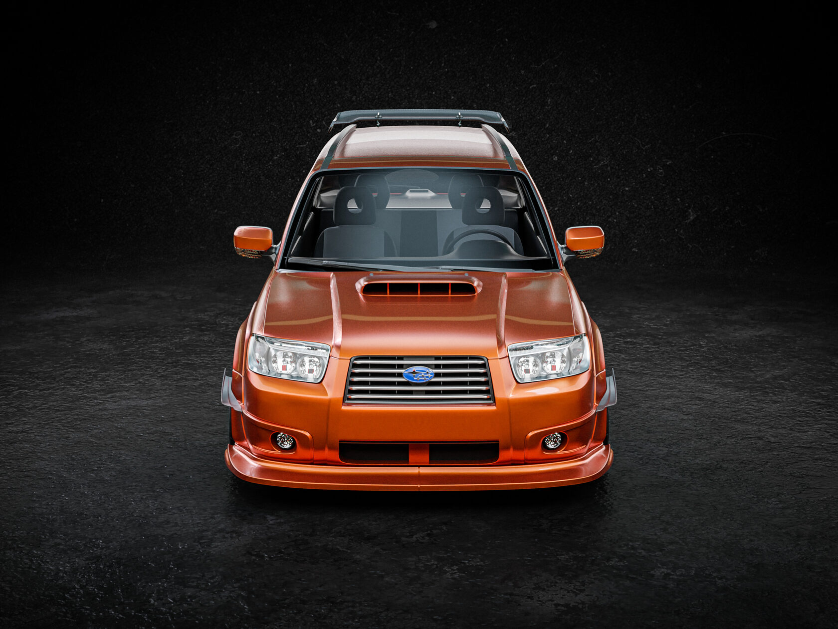 Top Spoiler ver 5 SUBARU FORESTER SG5/9 02-07