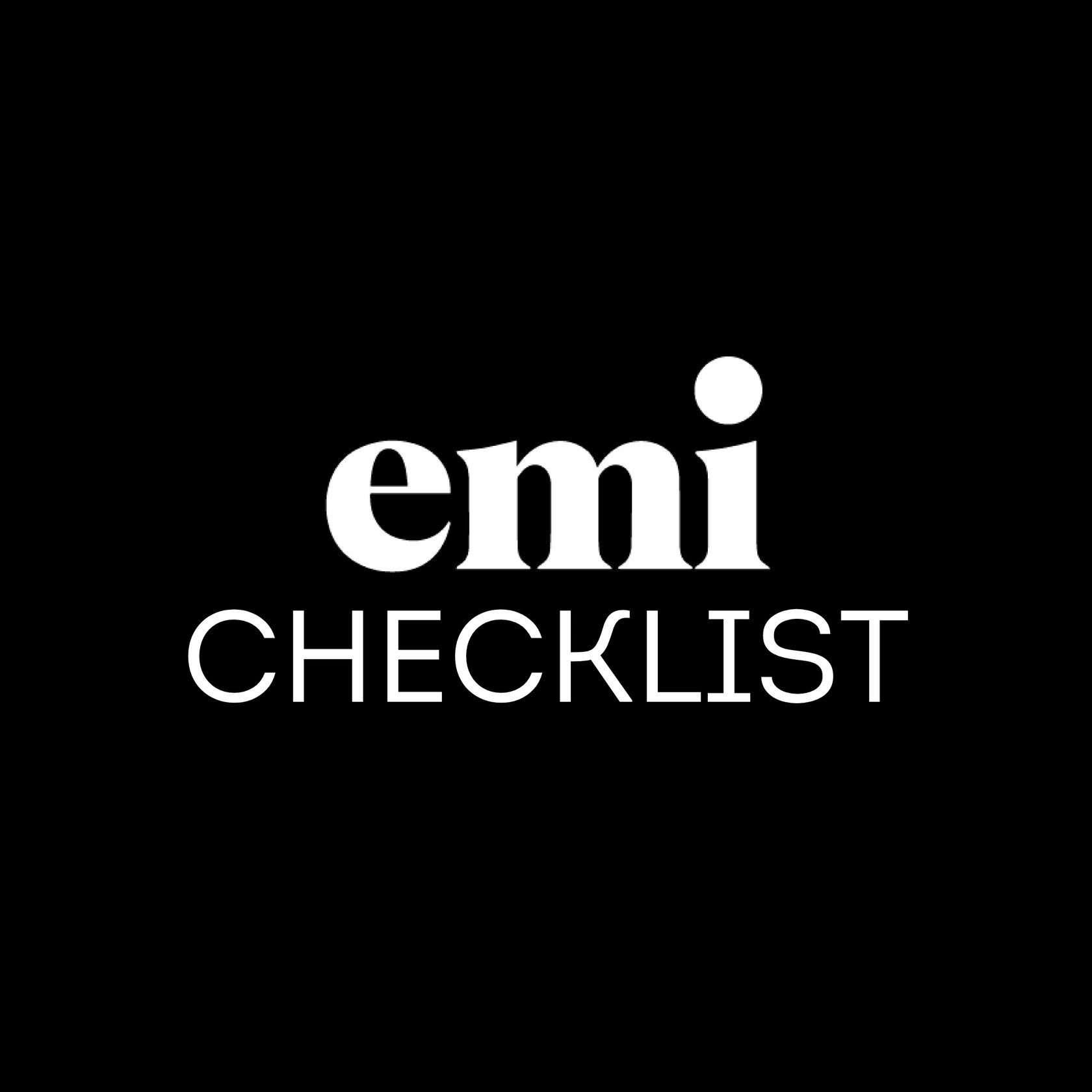 EMI Check list ENG