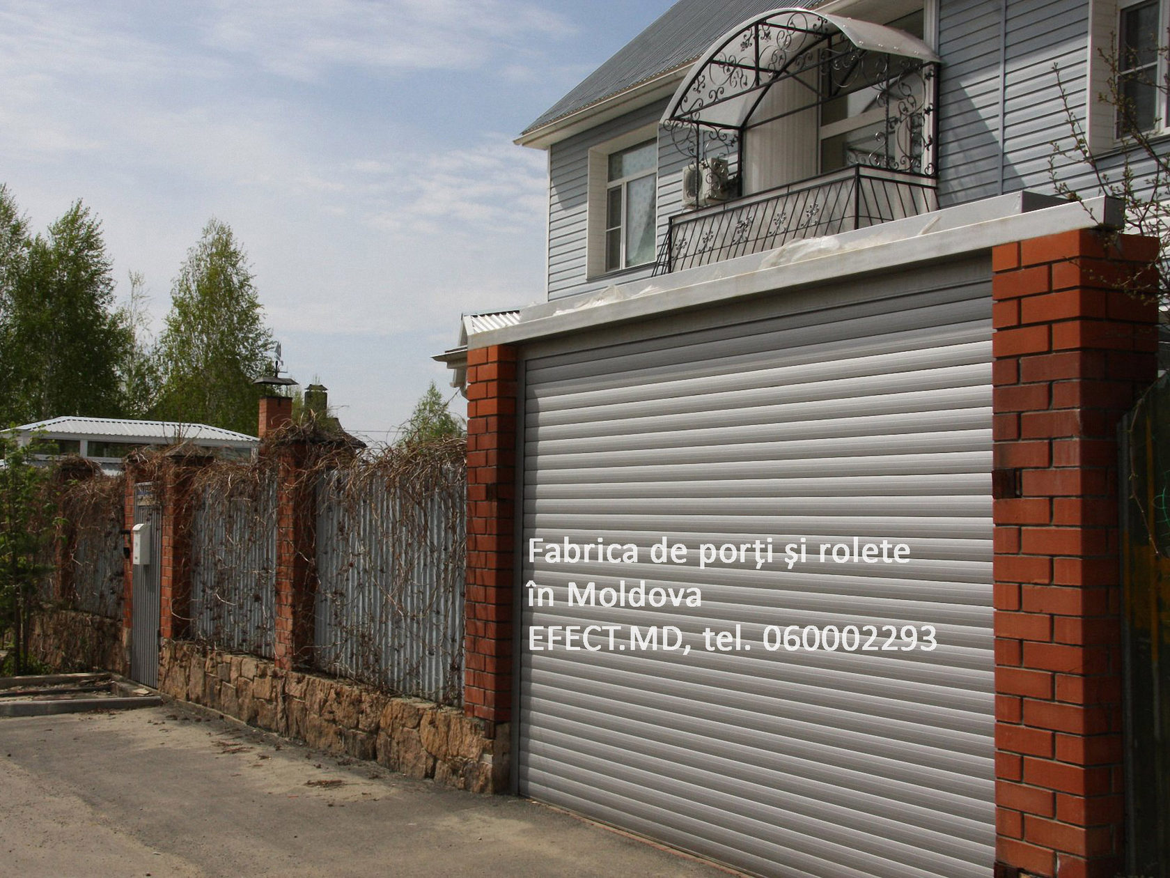 Poze porți automate rolete pentru intrare în curte. Fabrica de porți și ...