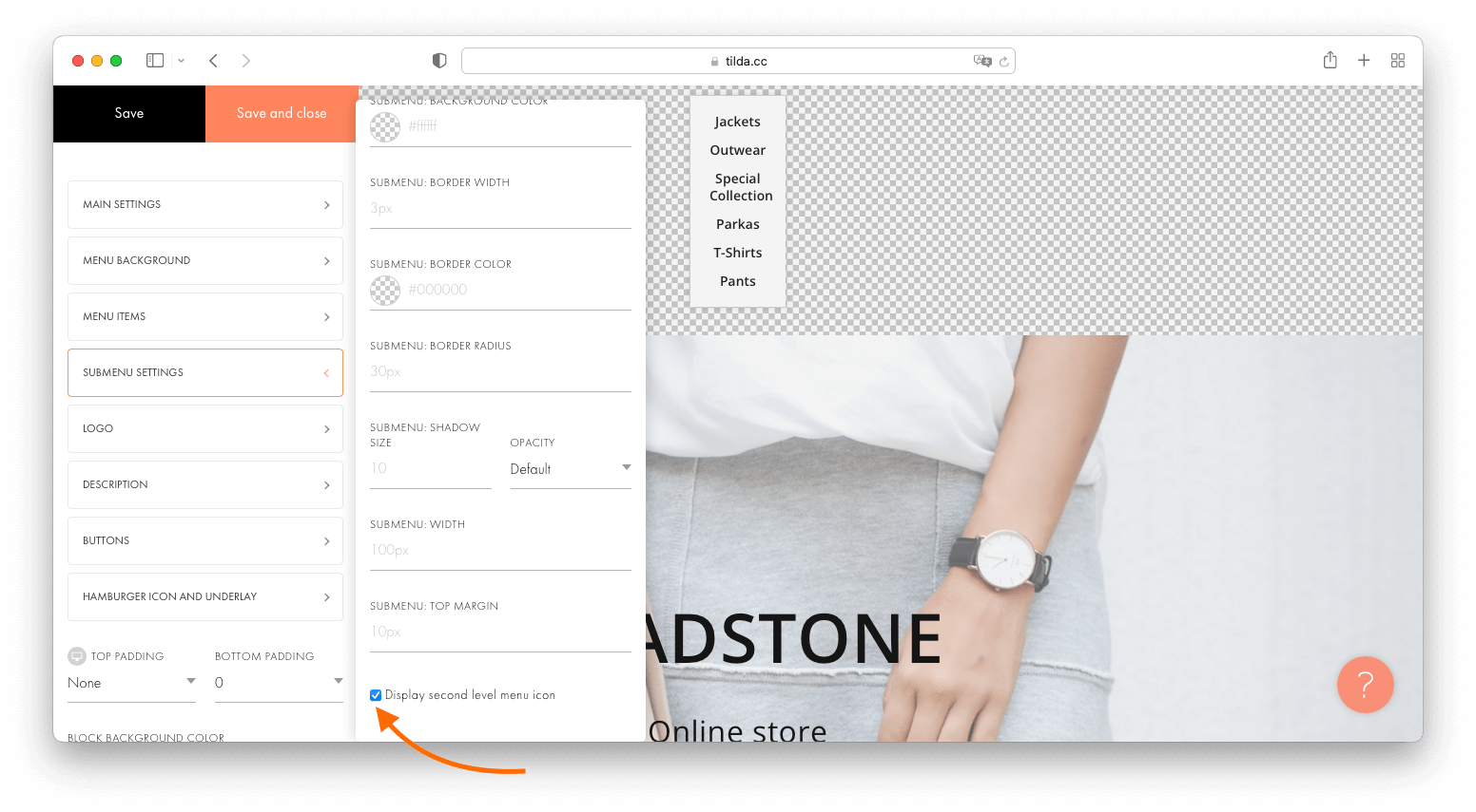 How to Create a Website Navigation Menu │ Tilda Help Center