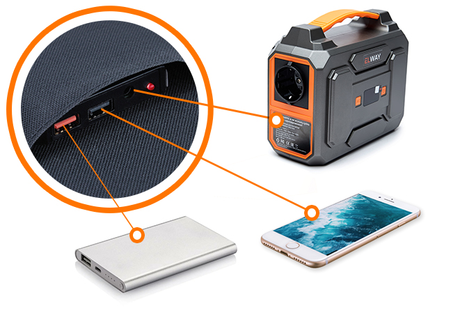 Купить портативную солнечную панель Elway Solar 60w для кемпинга, дома ...