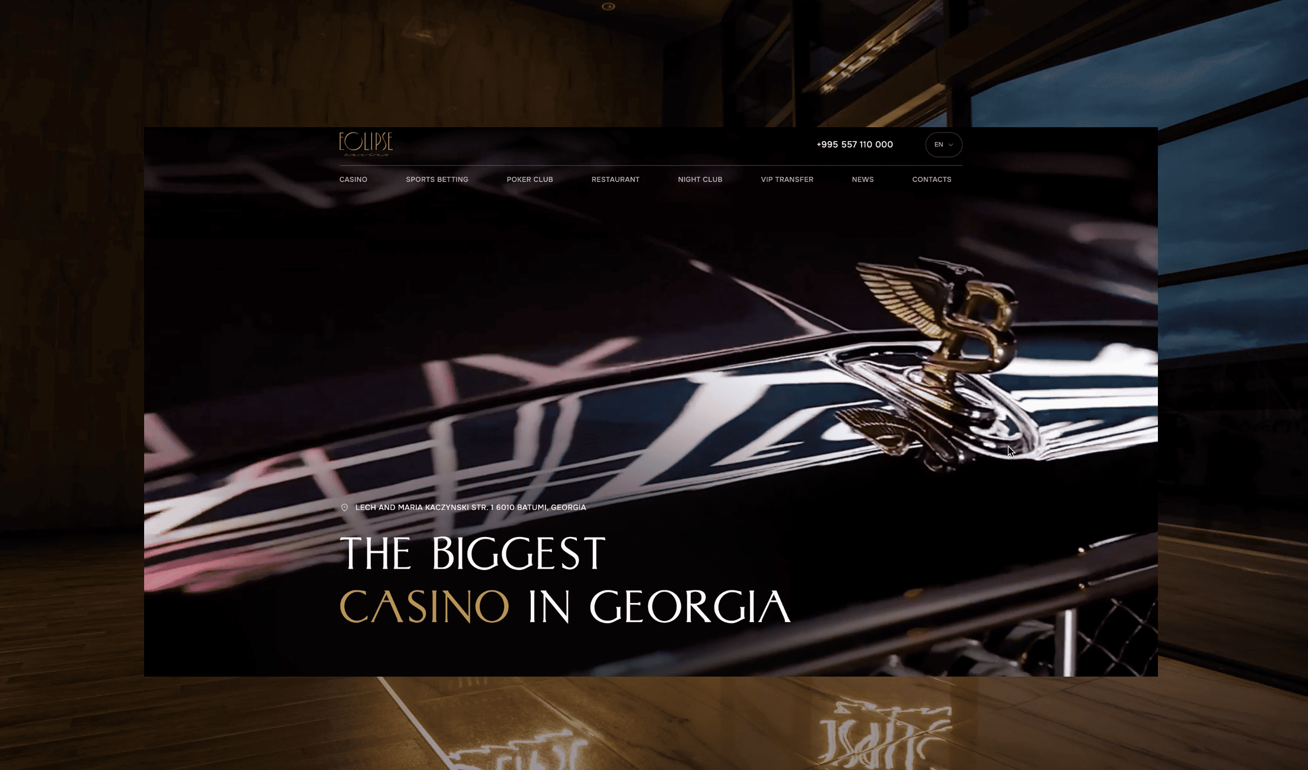 Eclipse: website for the largest casino in Georgia