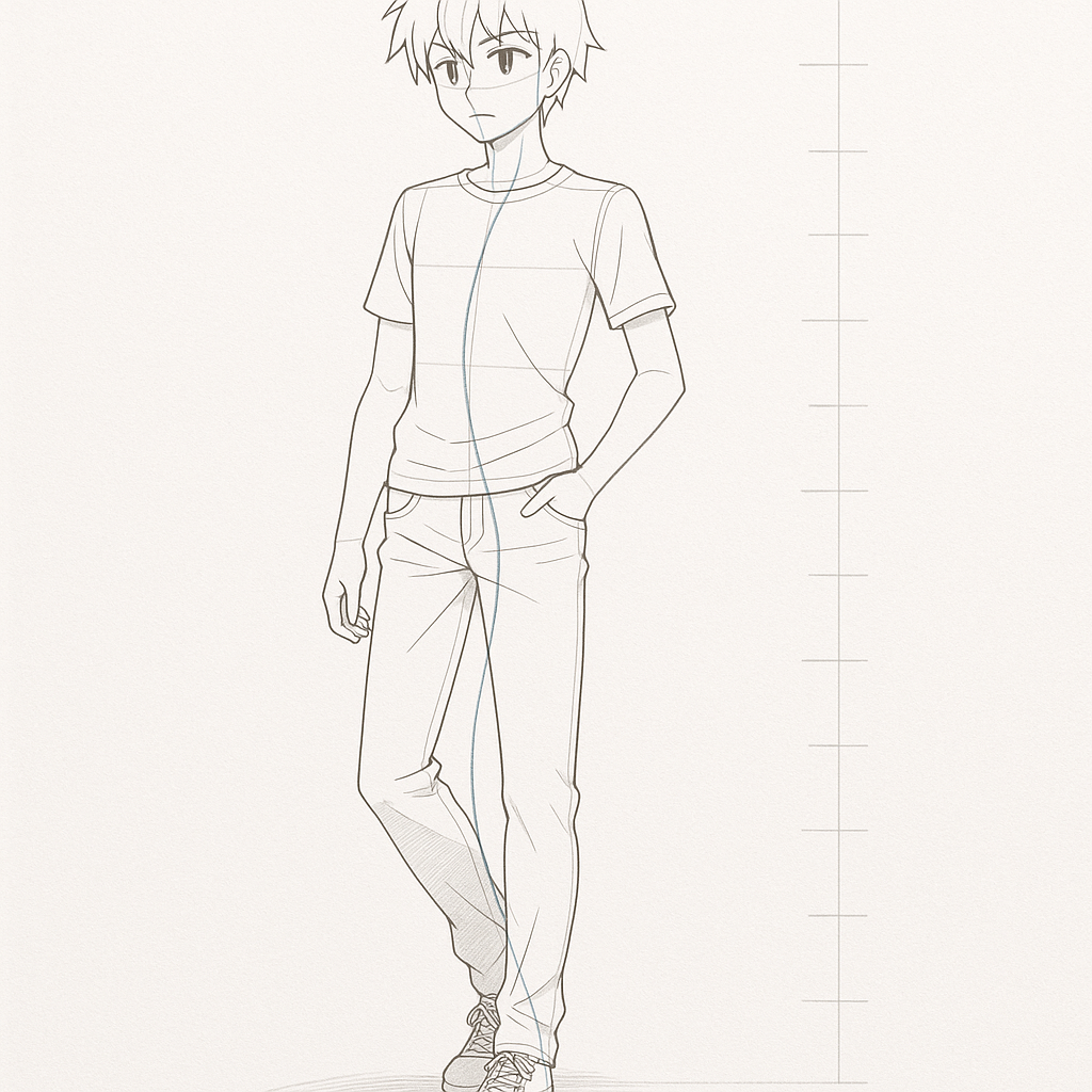 How to Draw a Full Anime Body – Proportions and Common Mistakes