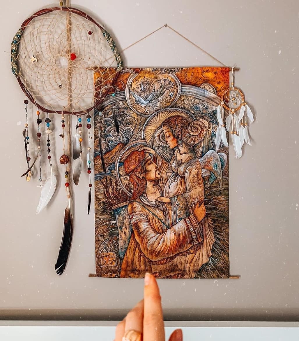Картина на ткани. Размер M (39x55 см)