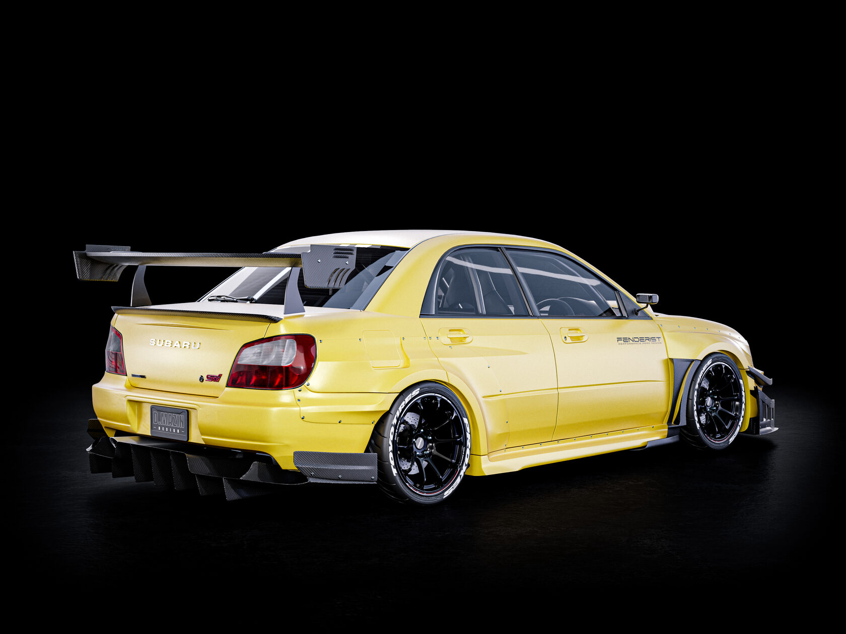 FENDERIST SPEC R Full Set ver 2.0 / WIDE BODY KIT SUBARU IMPREZA WRX (GDA) / WRX STI (GDB) 00-03
