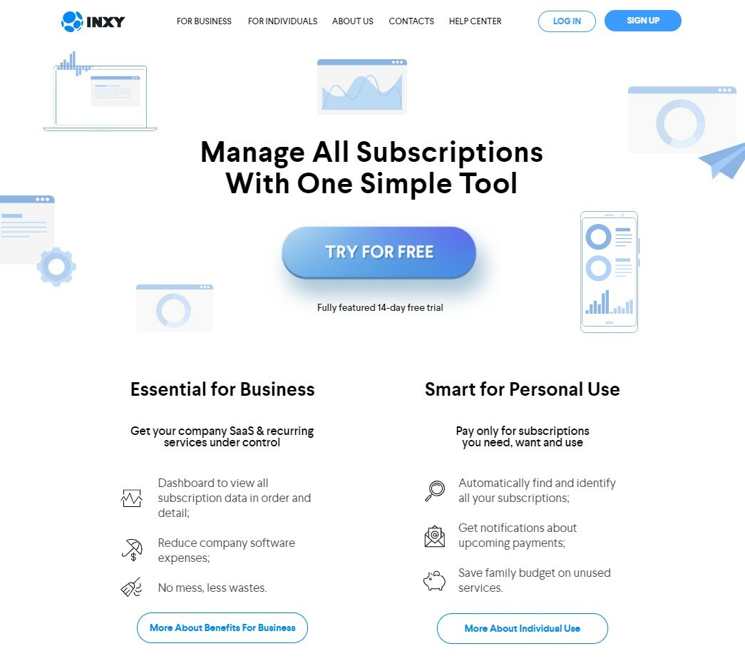 INXY Subscription Manager - With button