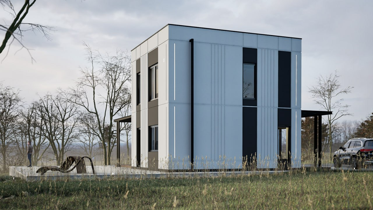 Проект дома из ЖБИ FP-5 Pilvi | FINSTROYPANEL