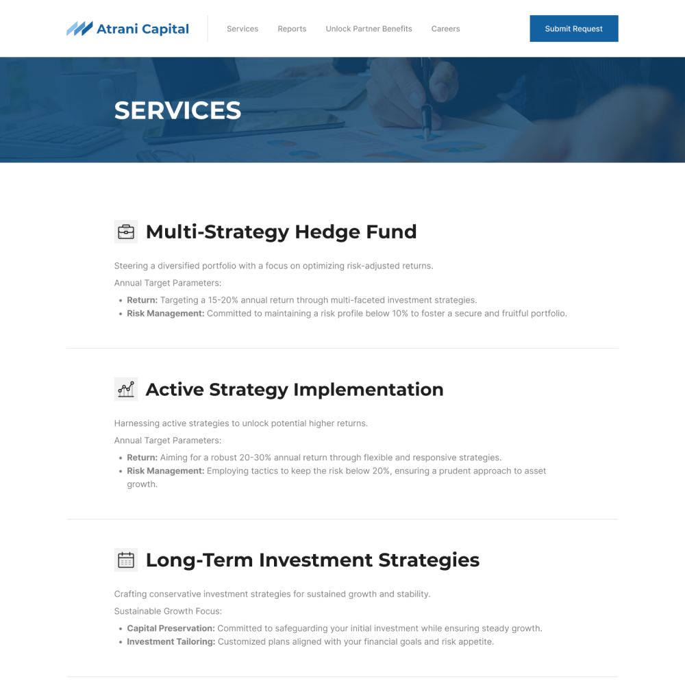Services | Atrani Capital