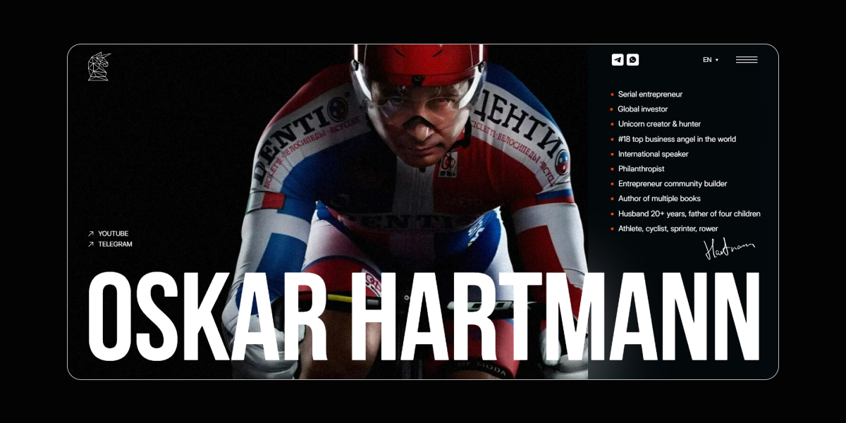 Oskar Hartmann — Business Angel. Unicorn creator & hunter.