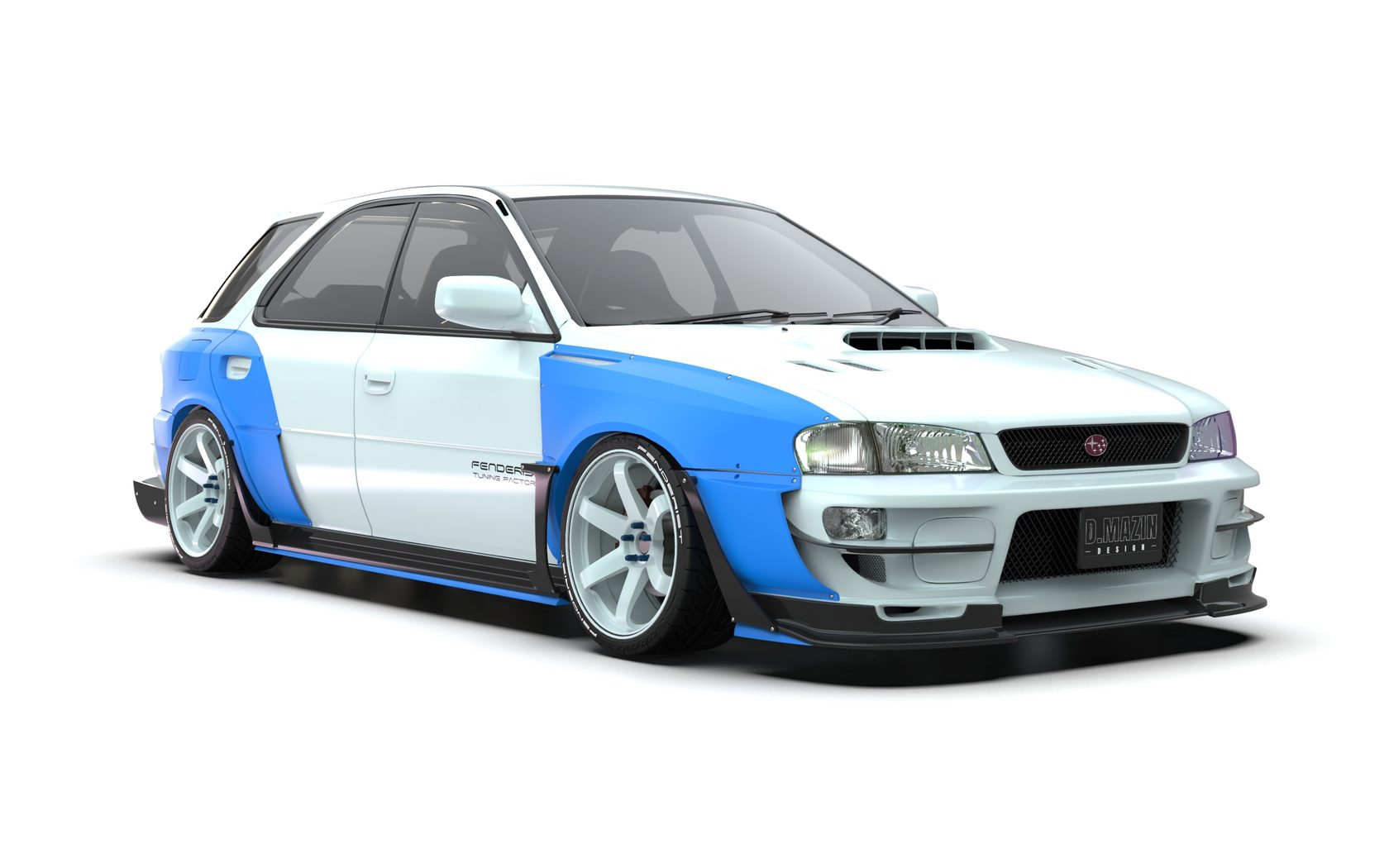 Full FENDERIST SPEC S Set / WIDE BODY KIT SUBARU IMPREZA WAGON 97-00