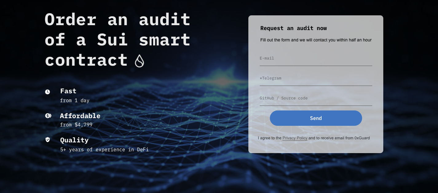 Sui Audits - Get Sui network Security & Smart Contracts Audit