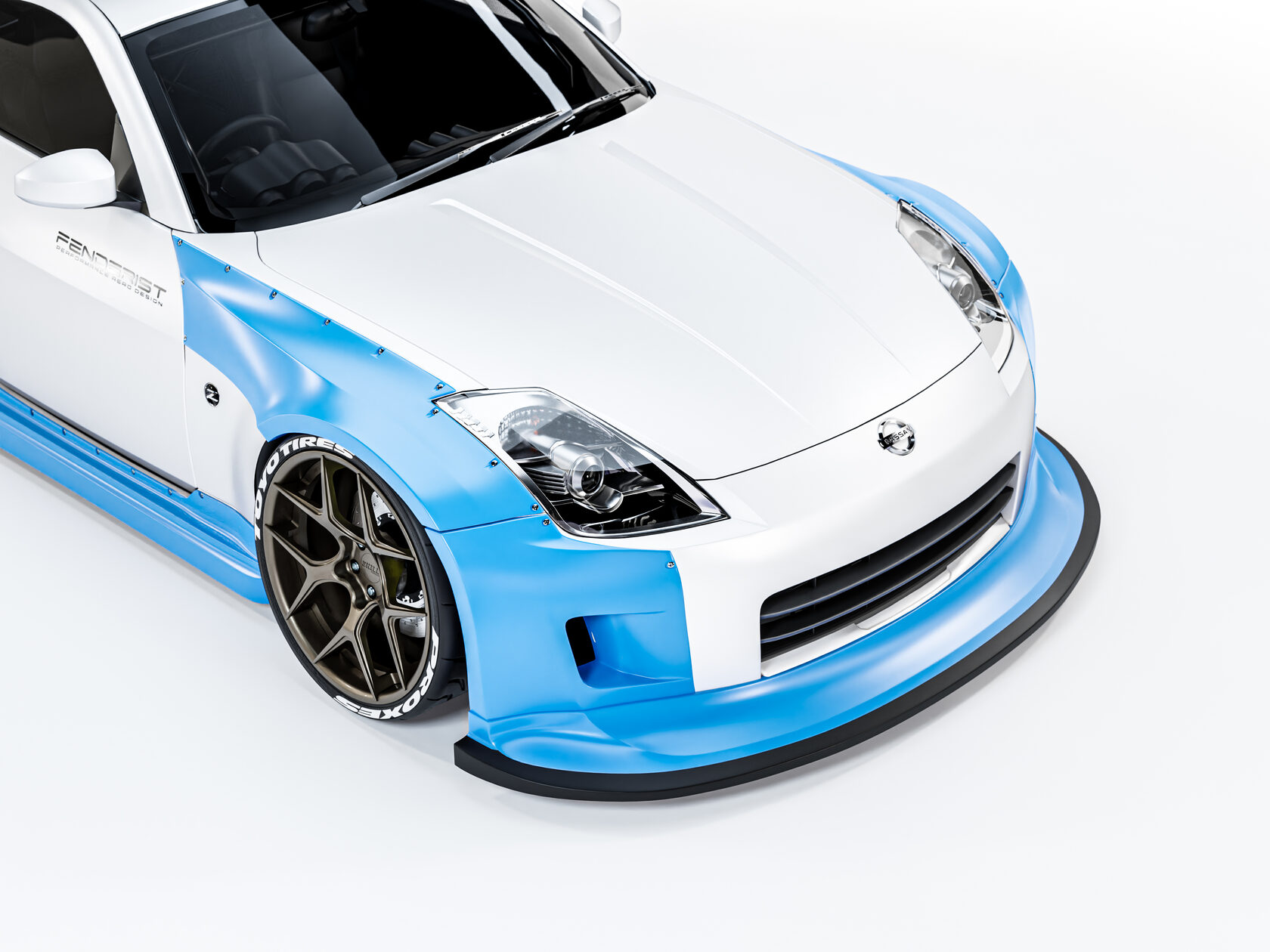 FENDERIST SPEC S FENDER FLARES Set / WIDE BODY KIT NISSAN 350Z ...
