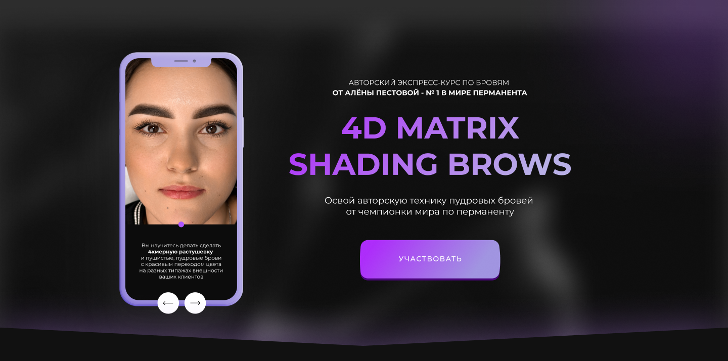 Авторский курс 4D MATRIX SHADING BROWS