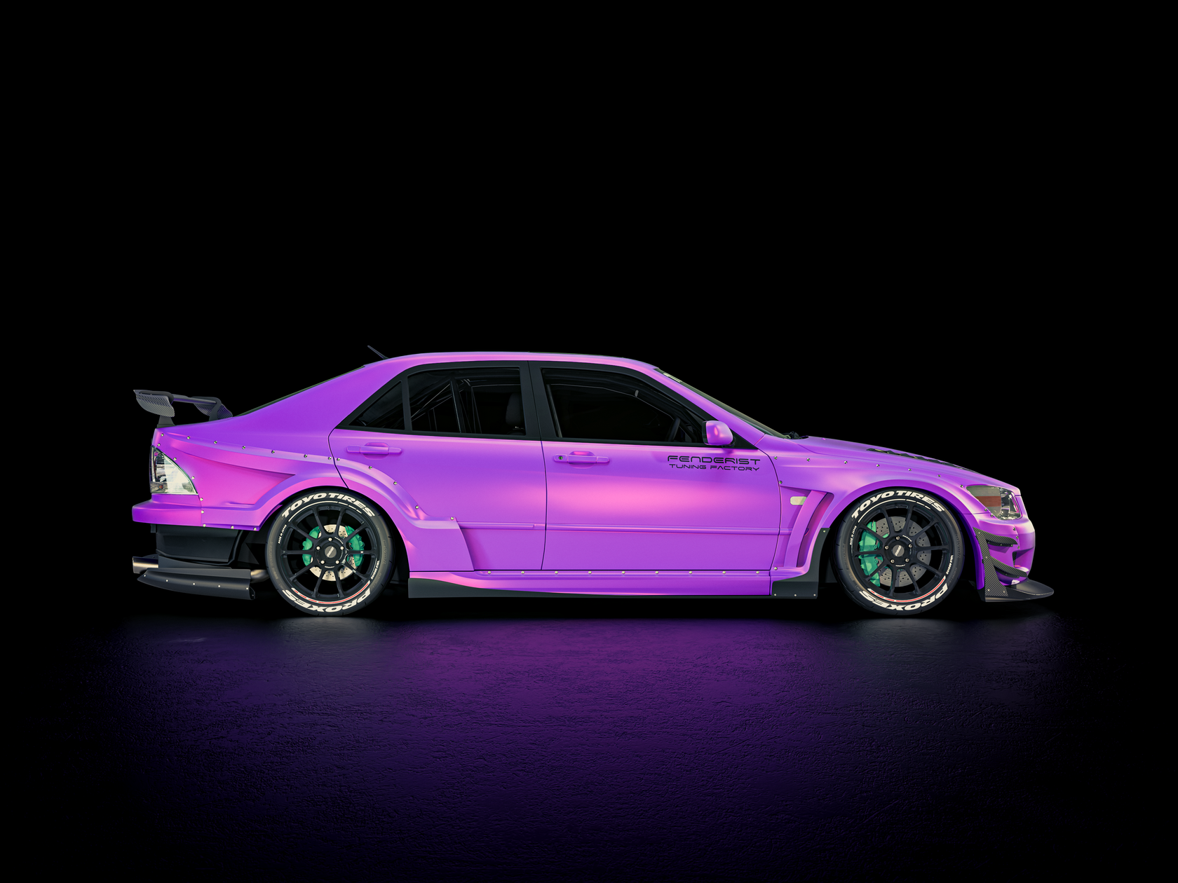FENDERIST SPEC S GRIP 60mm / WIDE BODY KIT FENDER FLARES SET TOYOTA ...