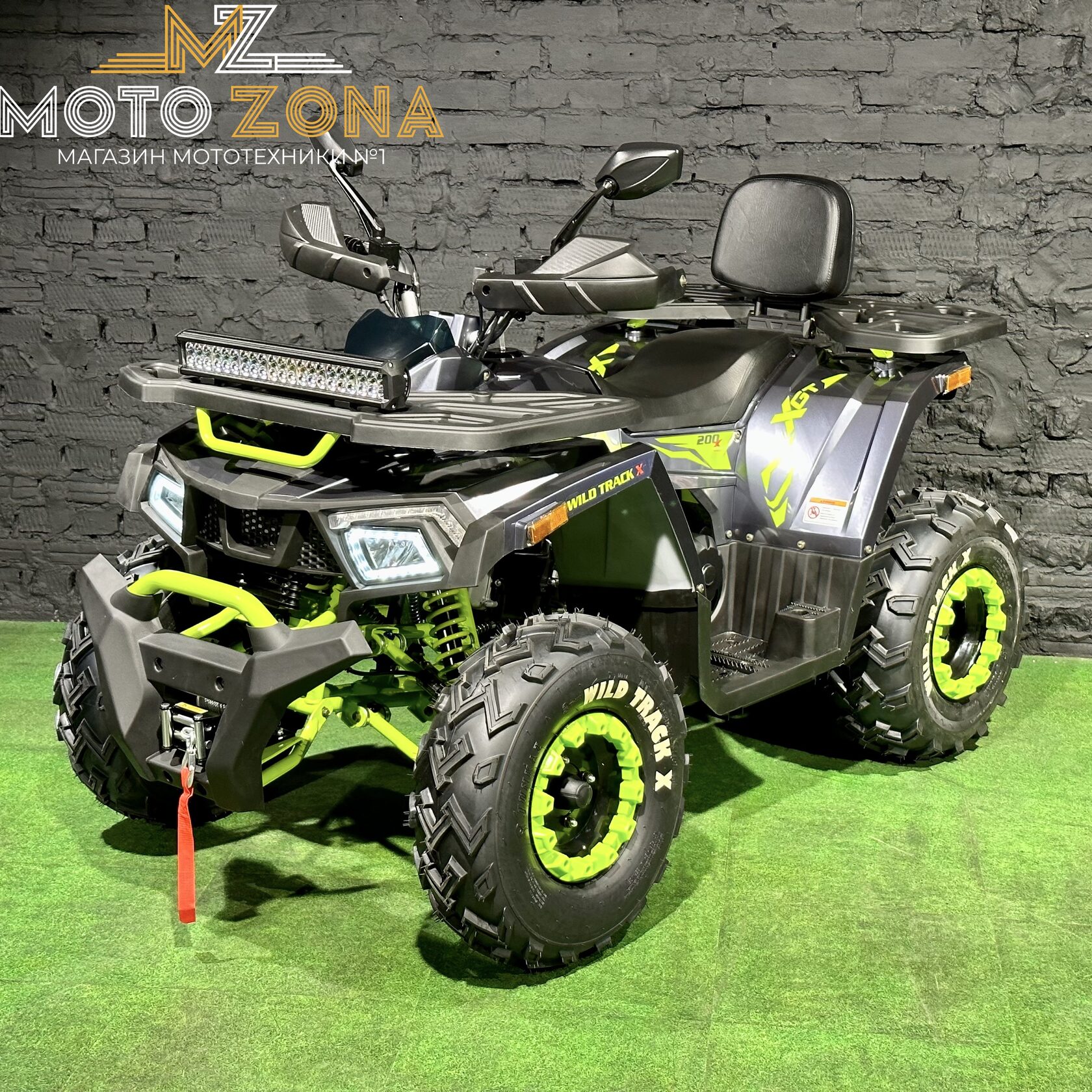 Квадроцикл MotoLand Wild Track 200 X WINCH NEW (2024) (серый ...