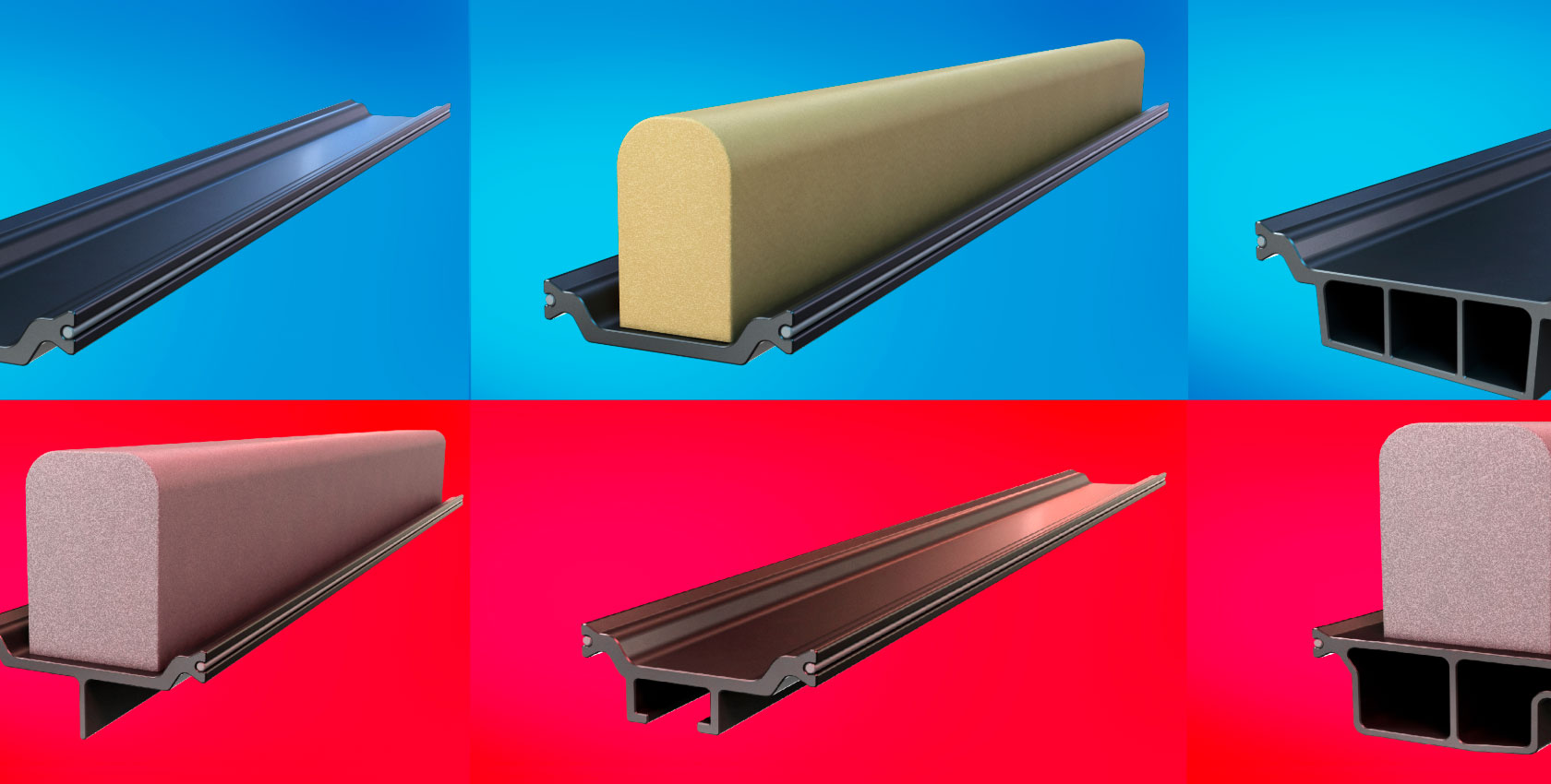 Insulating bars for aluminum windows - polyamide, low-lambda polyamide ...