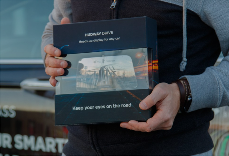 Heads-up display to stay focused on the road | HUDWAY Drive