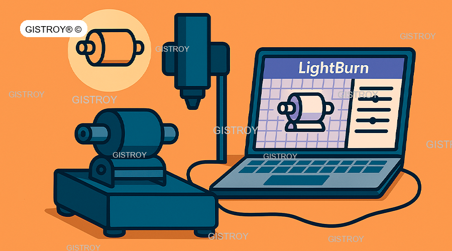 Ротор в LightBurn: настройка и применение — Gistroy