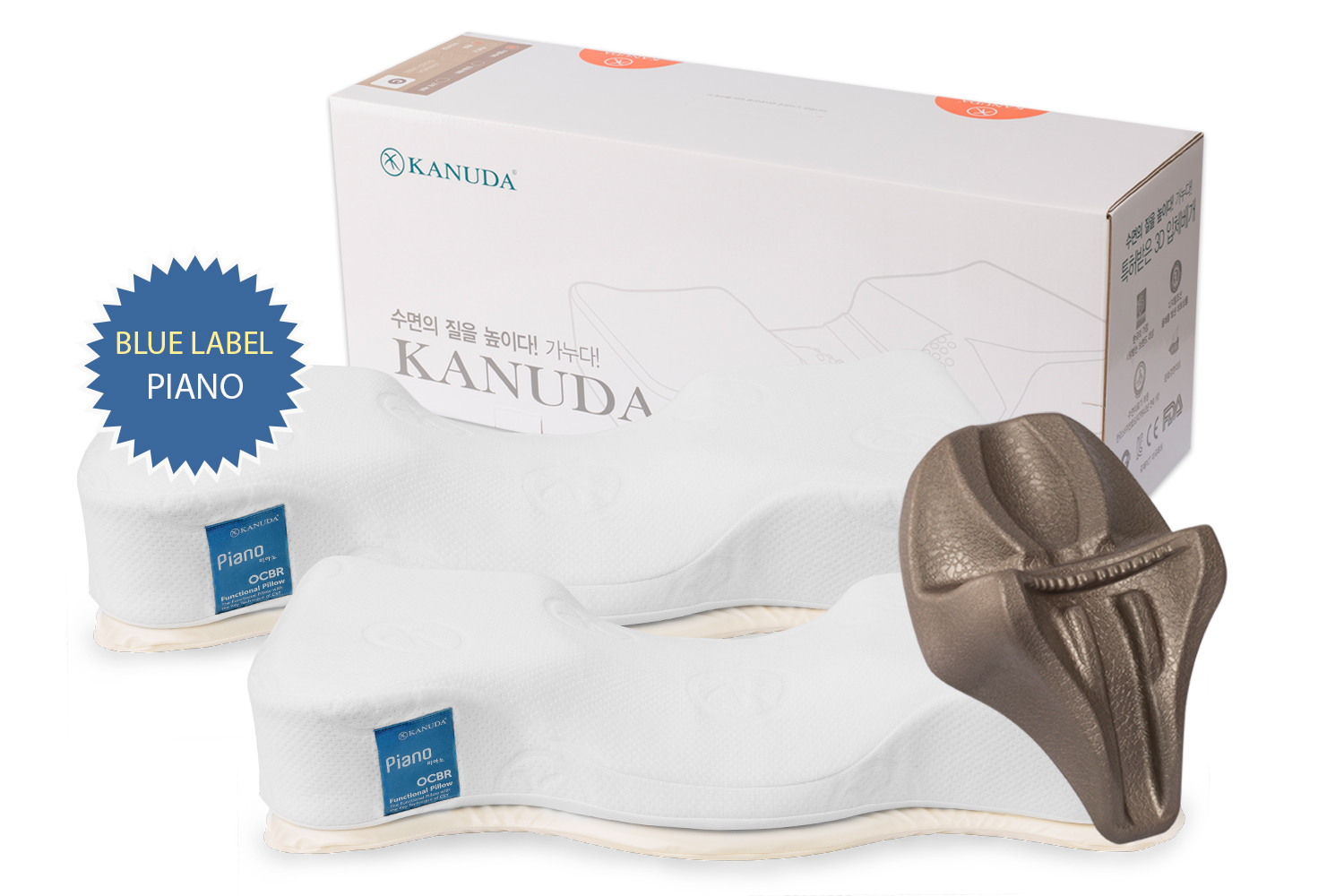 KANUDA® | Две подушки Blue Label Piano + Нэп для головы