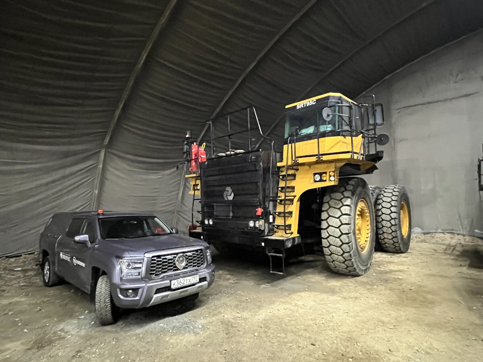 Внедрение системы автоматического пожаротушения для самосвала SANY SRT 95C