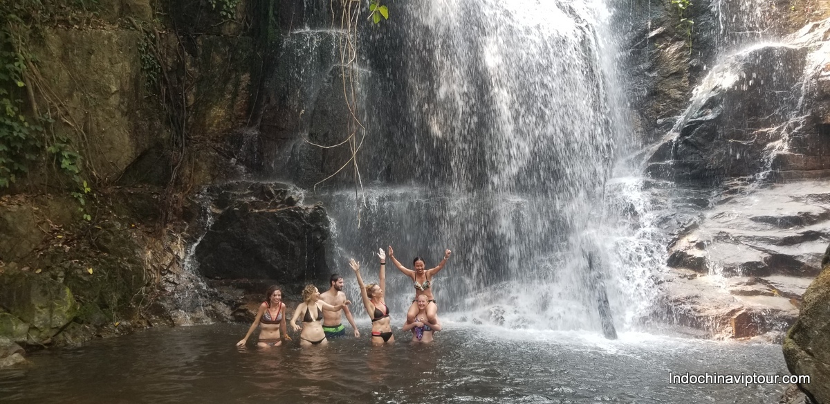Cambodia.Phnom Aural Chonlos Waterfall hiking