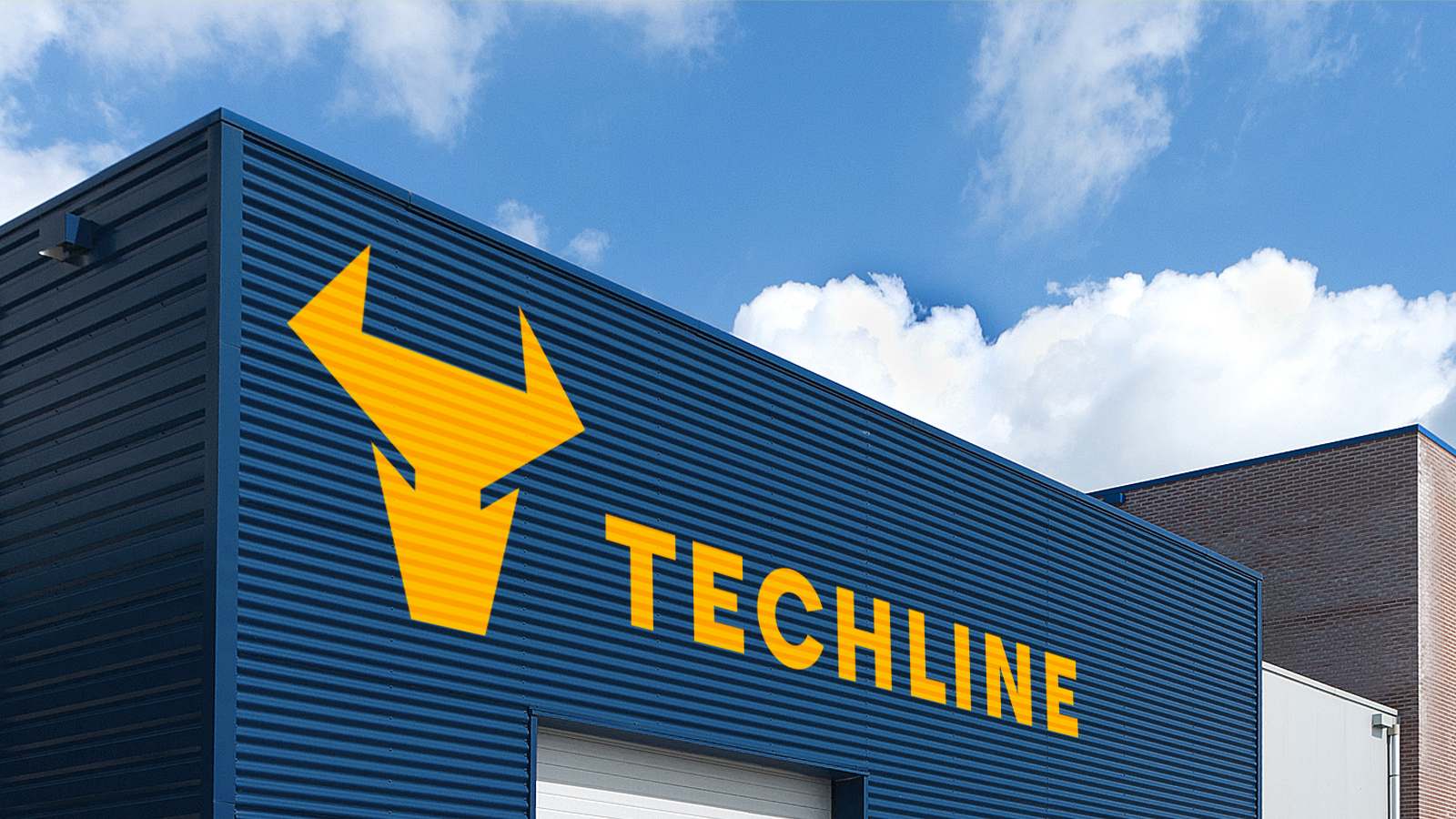 Создание логотипа строительной компании TECHLINE