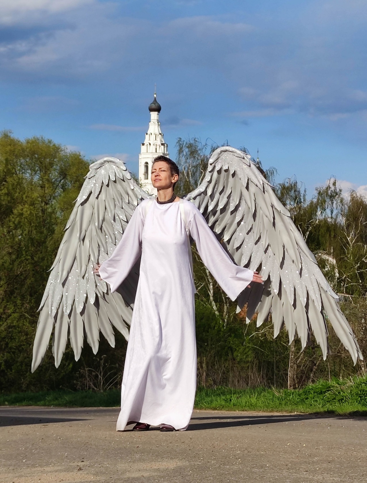 Large articulating Angel cosplay wings, photo prop for Lucifer, fallen ...