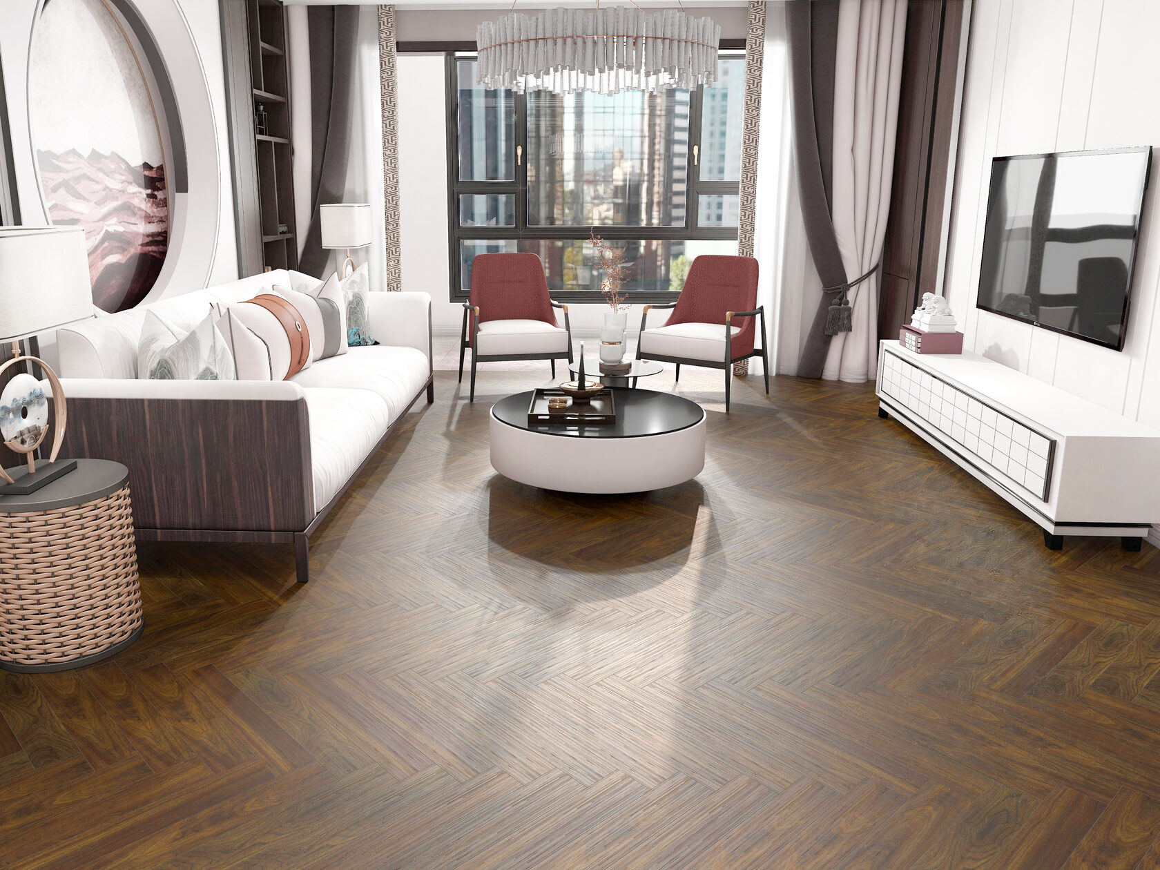 Полный каталог HDF ламината SKALLA: коллекции CHEVRON, WOOD HERRINGBONE