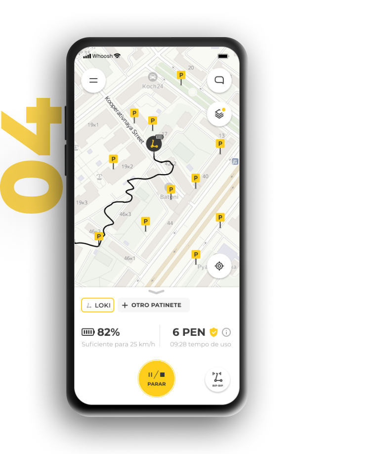 WHOOSH |Scooter Eléctrico y Bicicleta Compartida
