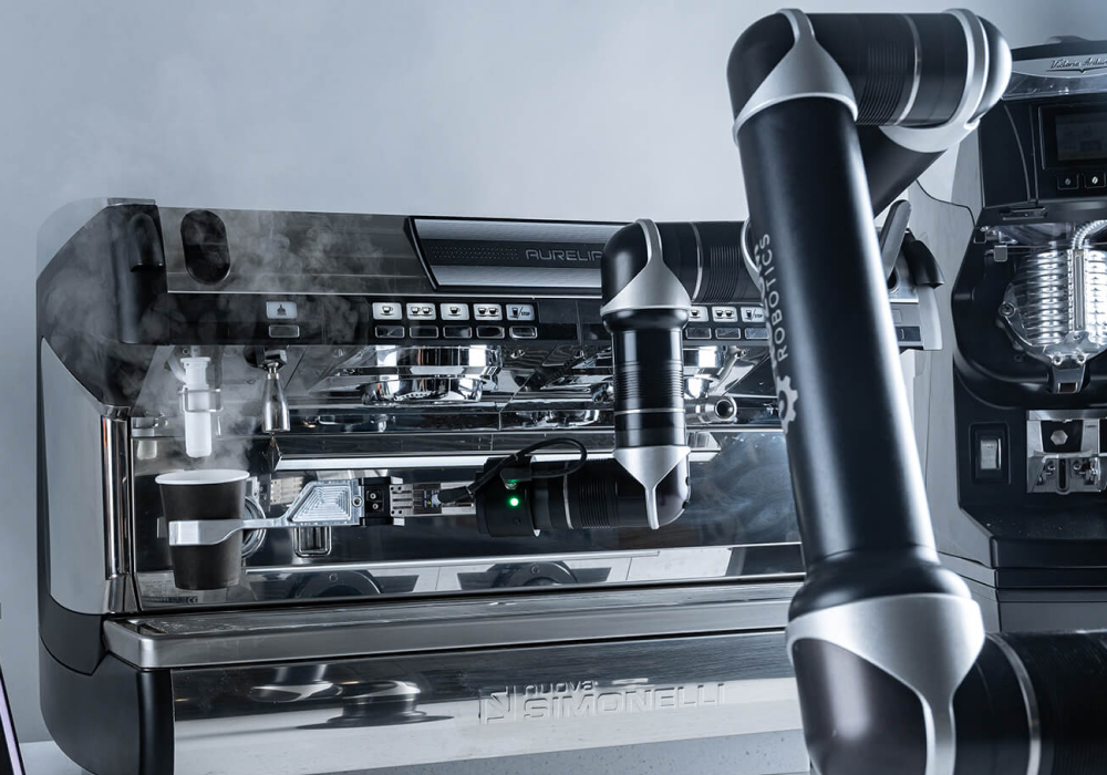 Rozum Café. Gourmet coffee from a barista coffee robot.