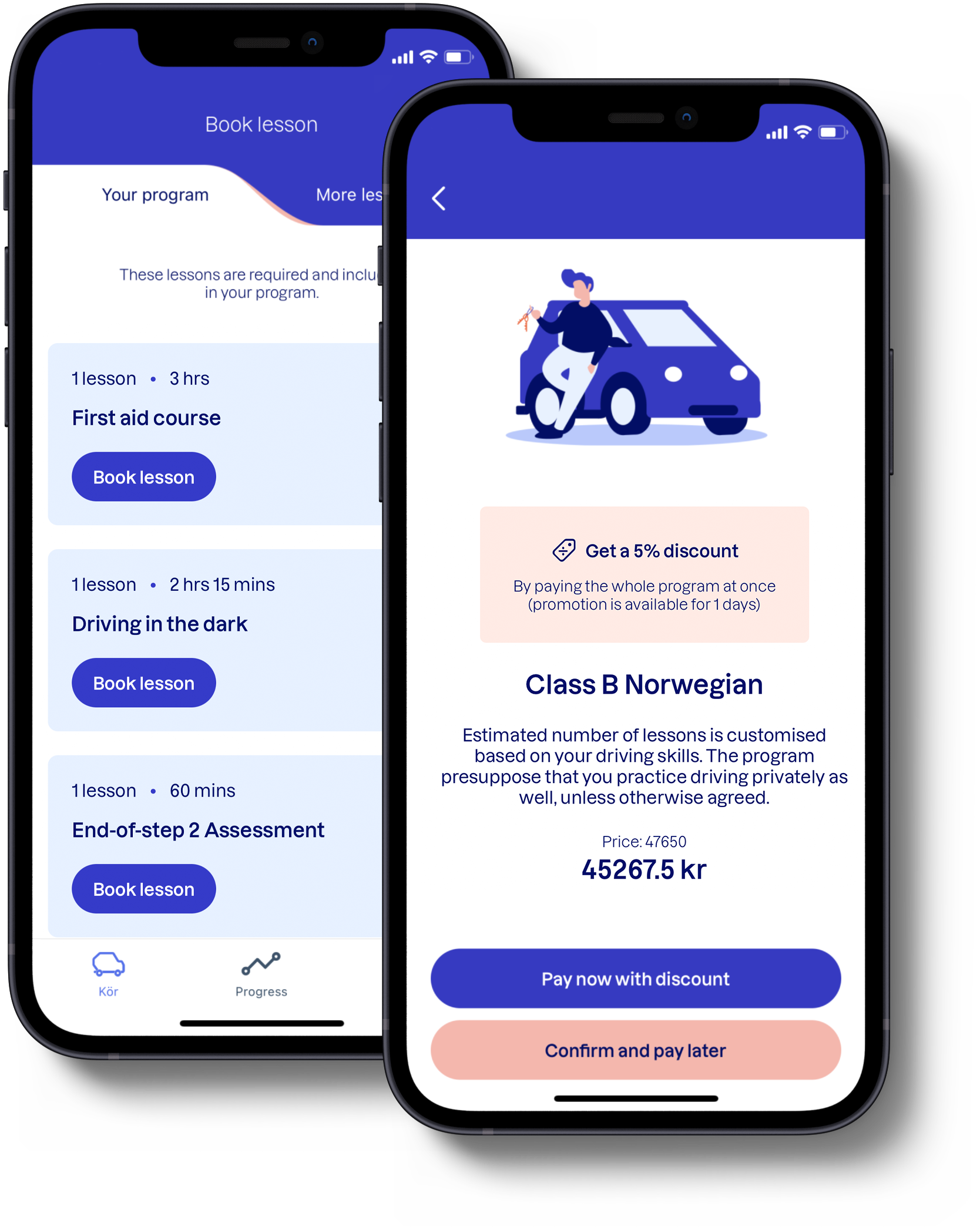 A driving school in one app, download and try - Kör Driving School