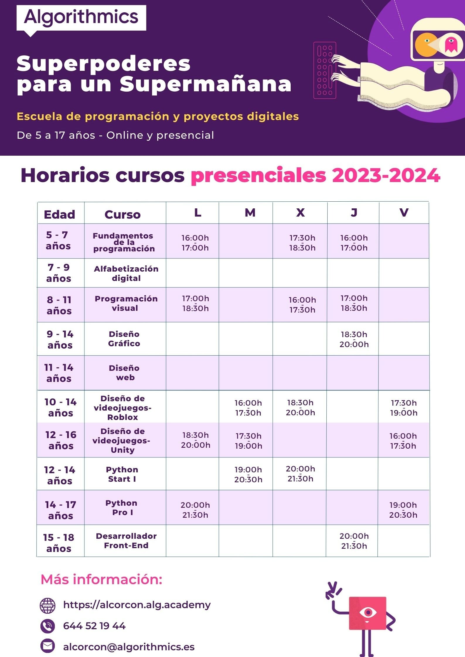 Centros Algorithmics en España