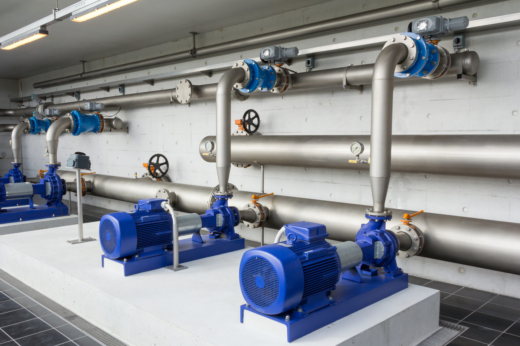 Monitoring of pumping stations for the factory
