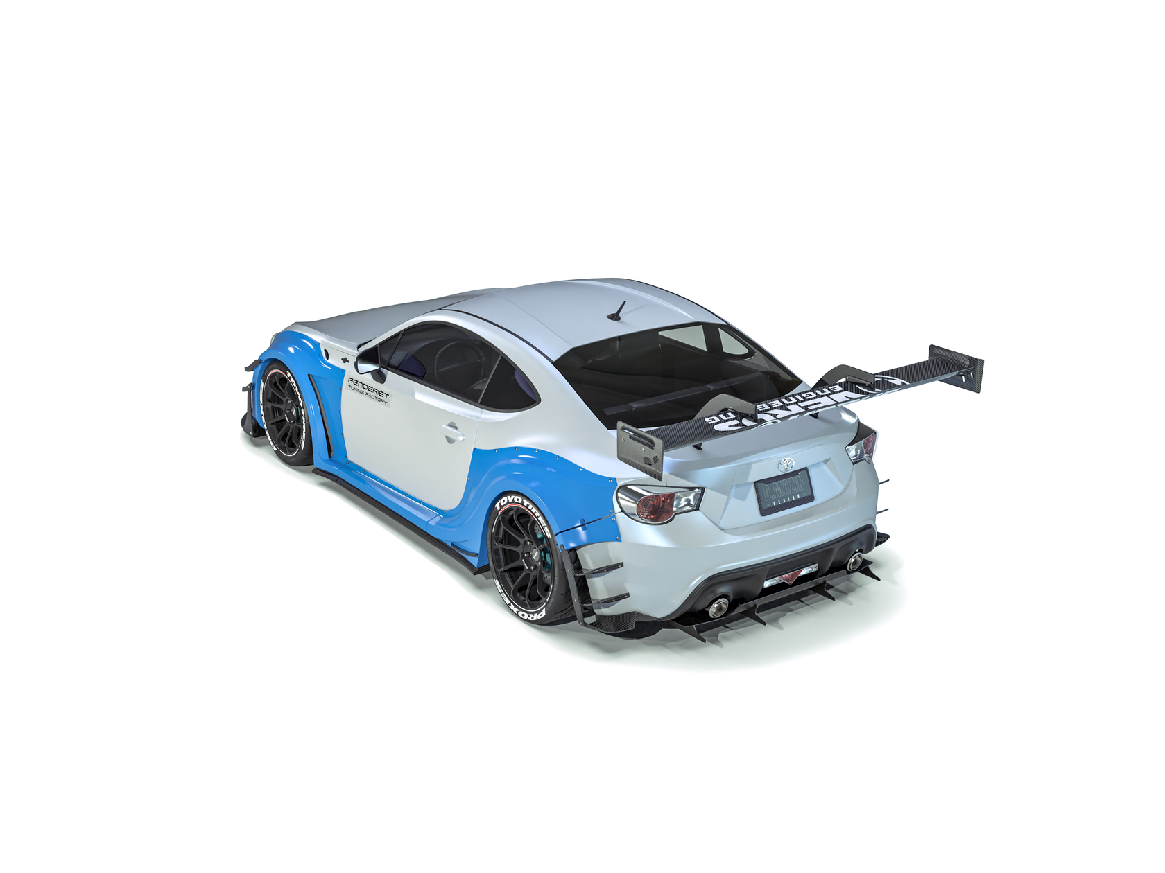 Full FENDERIST SPEC R kit / WIDE BODY KIT TOYOTA GT86 / SCION FRS 2017-2020