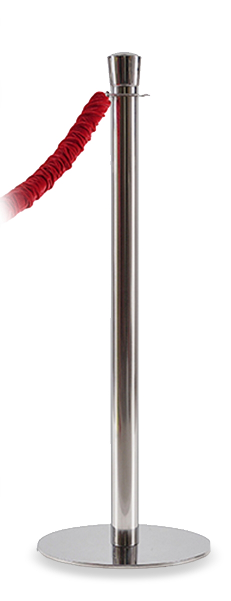 Столбики ограждения с канатом