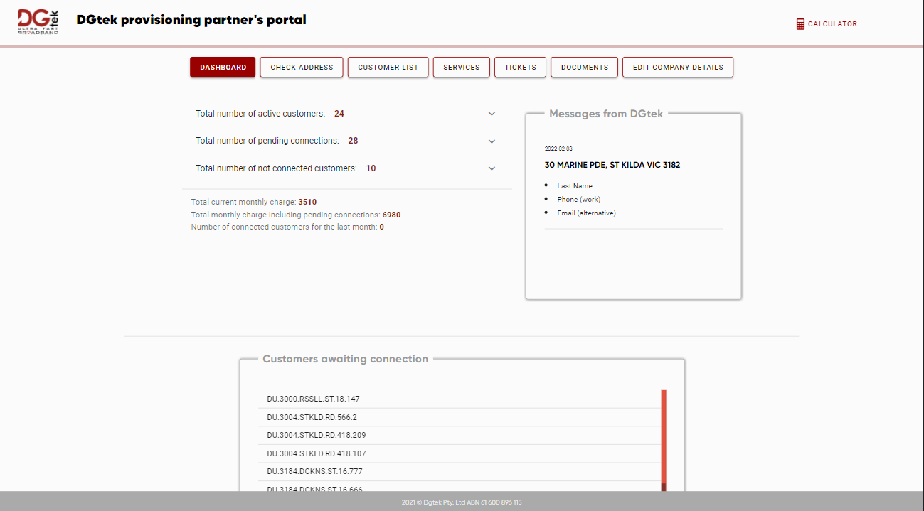 DGtek RSP Portal Help