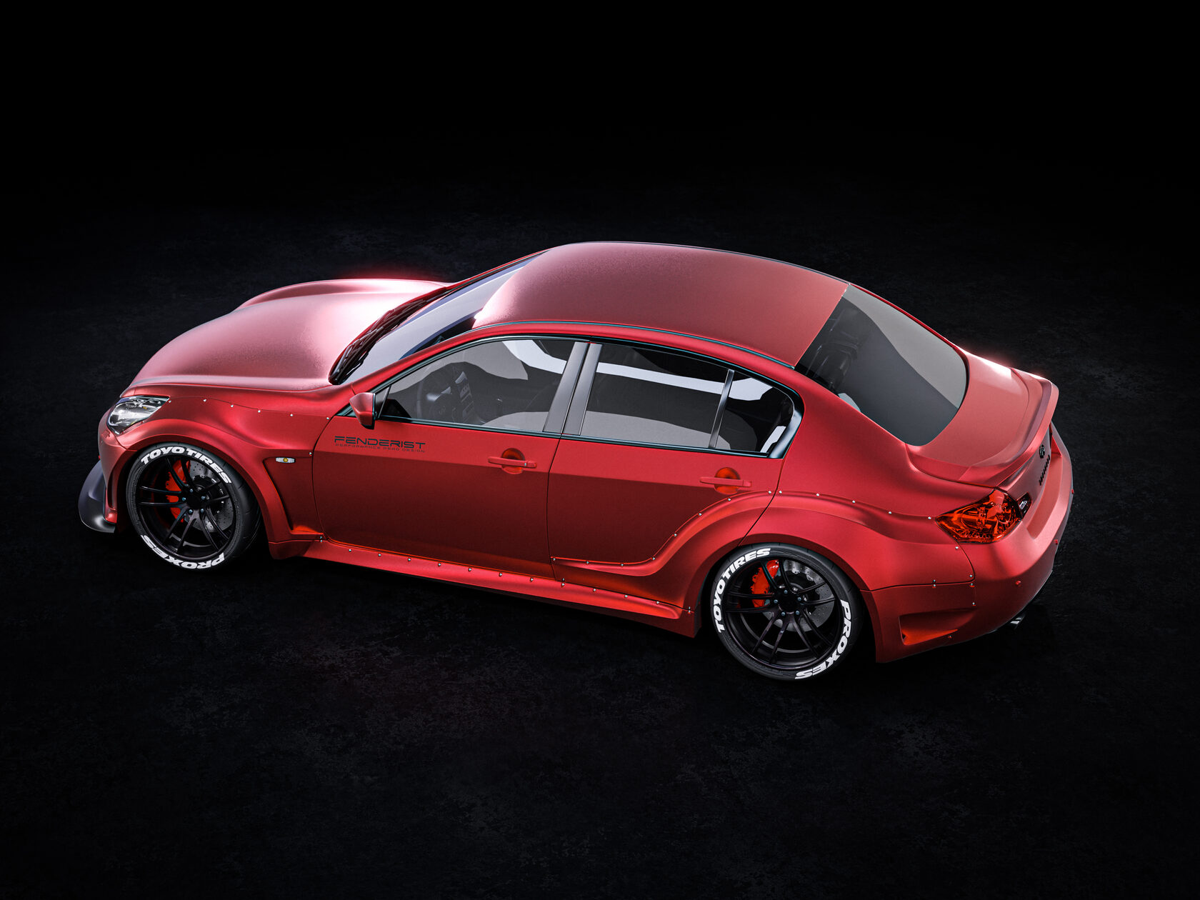 FENDERIST SPEC S Full Set / WIDE BODY KIT INFINITI G37 / NISSAN SKYLINE ...