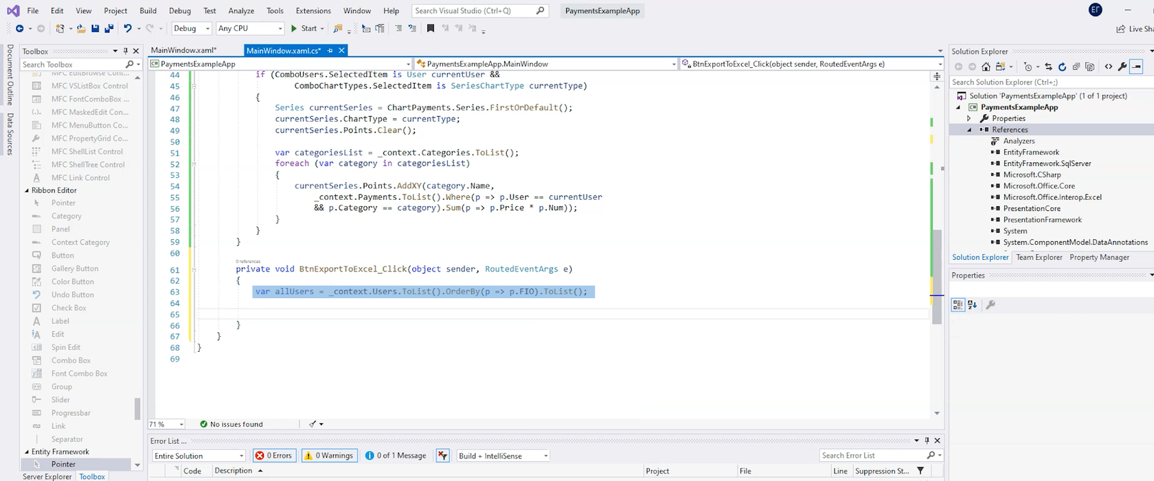 Программная работа с таблицами Excel с помощью библиотеки Microsoft.Office.Interop.Excel ...