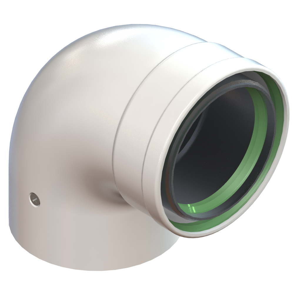 Колено 90 градусов | Утеплённые дымоходы Ø80/100 | УТДК