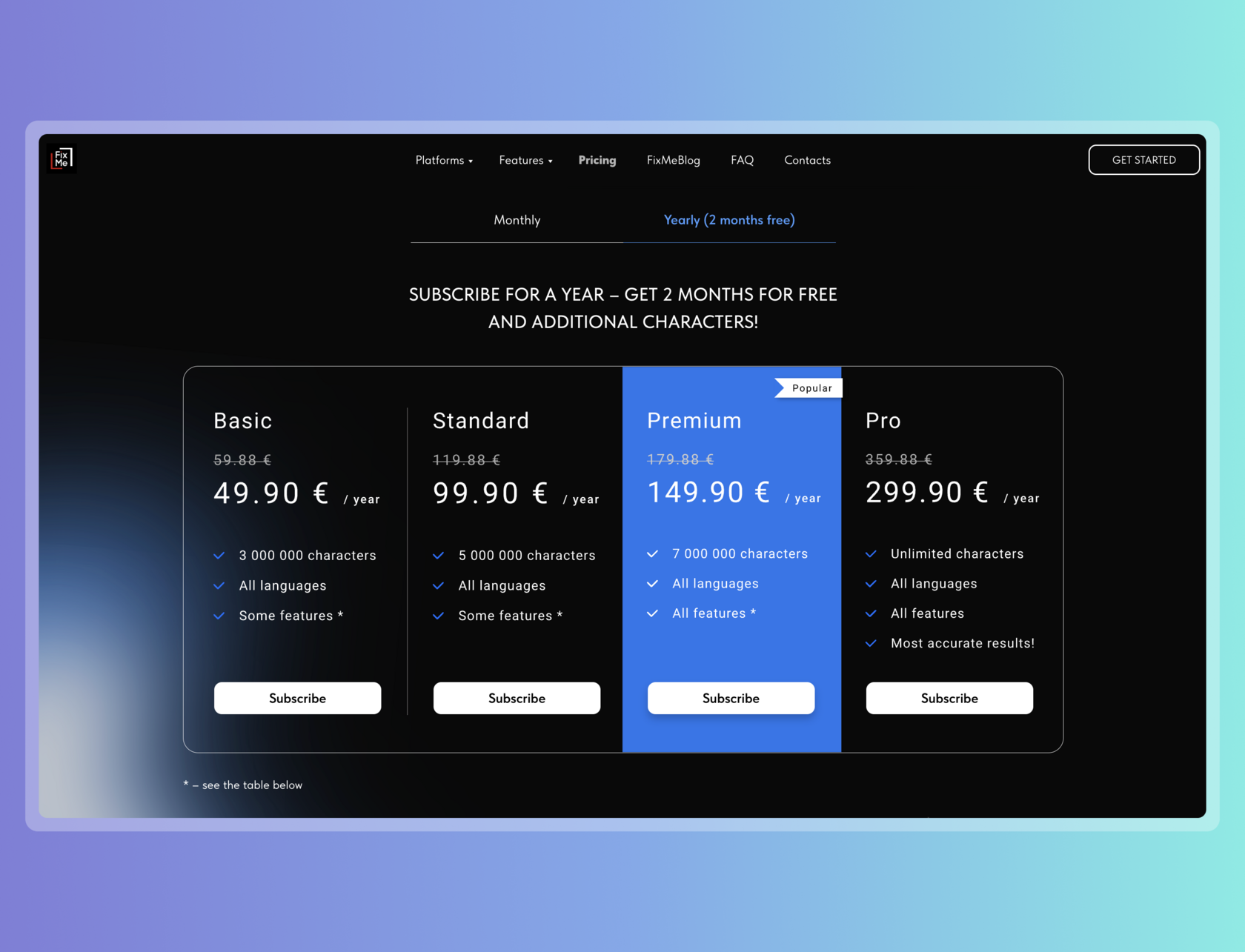 FixMeBot Yearly Subscriptions Available